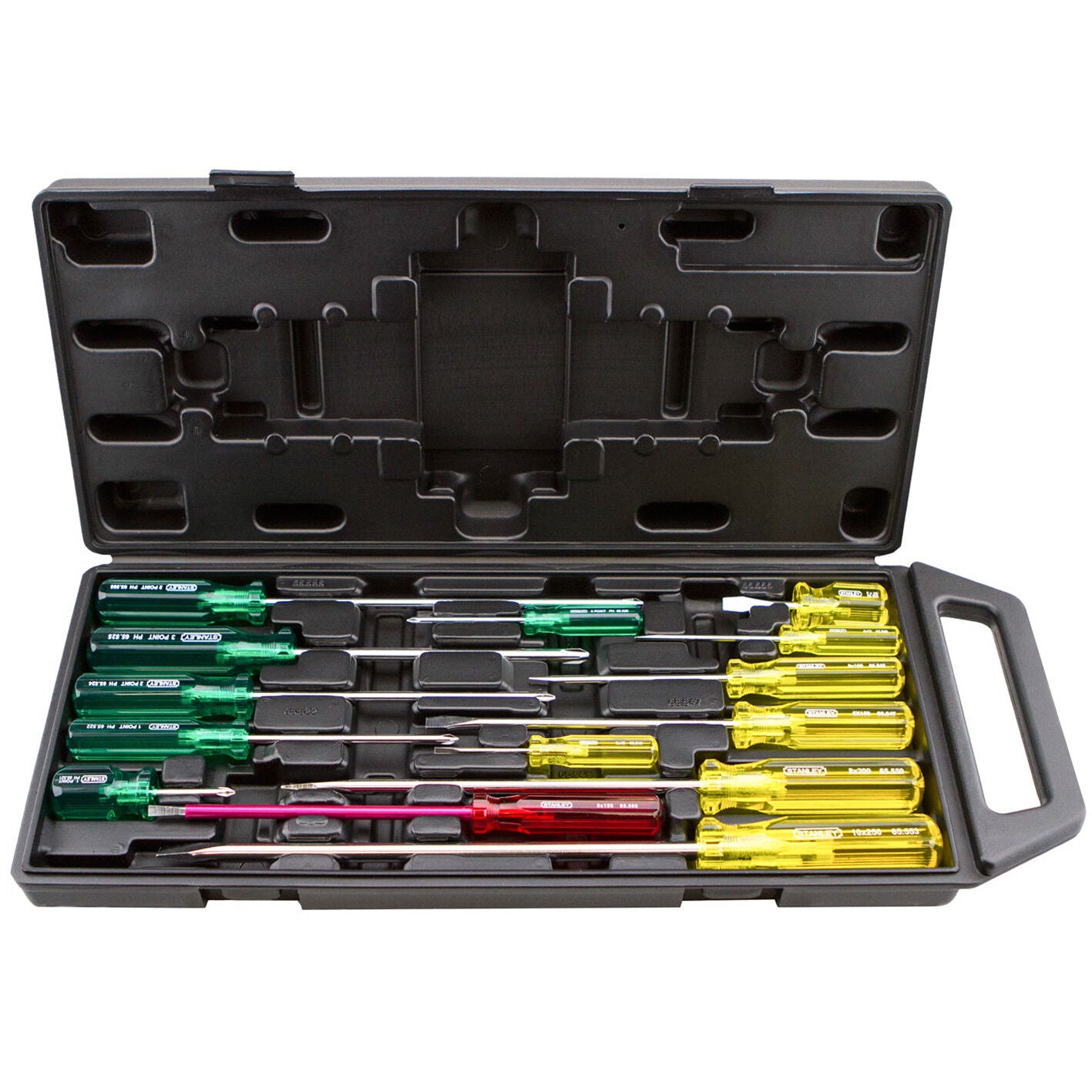 Stanley 14pce Screwdriver Set in Carry Case PRO 14pc Screw Driver Kit ...